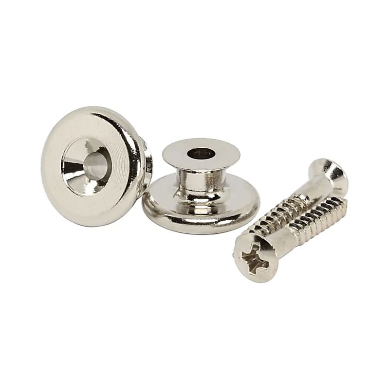GOTOH EP-B3 Strap Button - Oversized - Set Of 2 - Nickel | Reverb