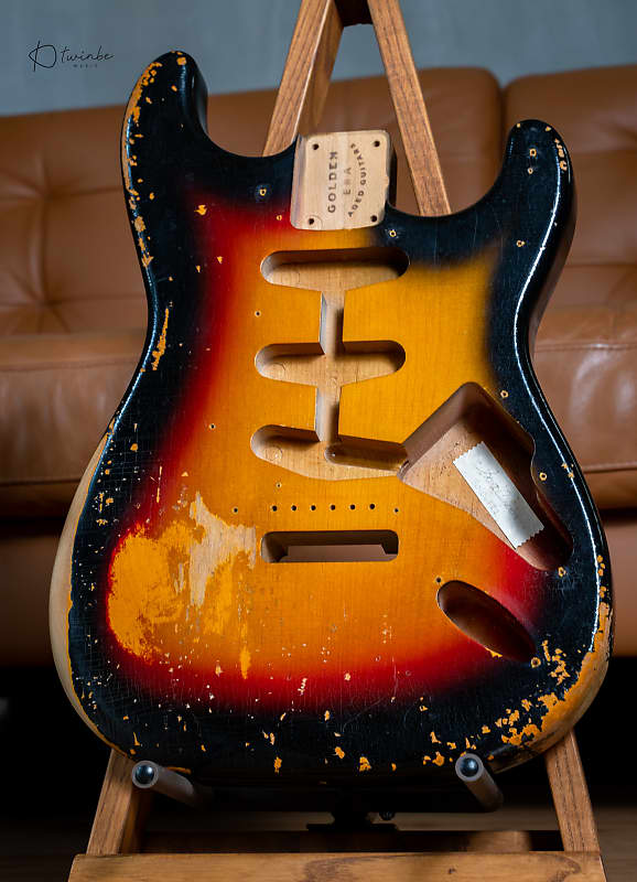 Golden Era Aged Guitars Stratocaster Body Heavy Aging 2022 - | Reverb