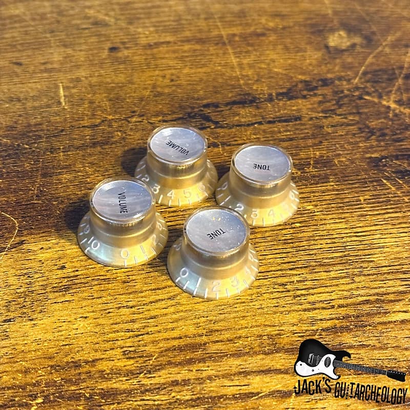 Gibson Custom Shop Reflector Knobs- SET of 4 (2020s - Gold) | Reverb