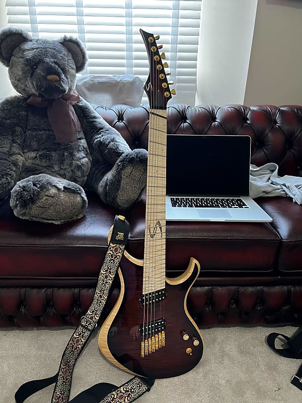 Skervesen Lizard 7 (Custom) 2019 - Flamed maple blackout | Reverb UK