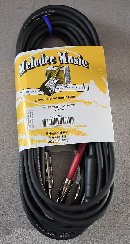 Melodee Music YS-C-20-I "Y" Cable | Reverb