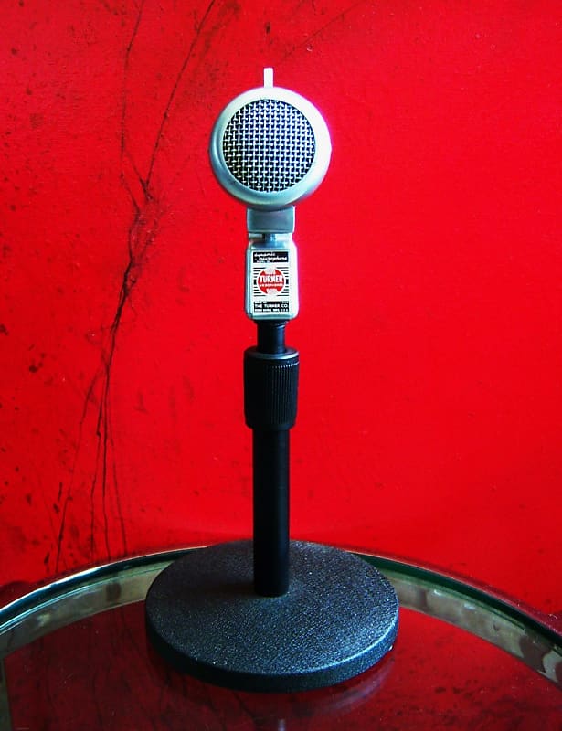 Vintage 1950's Turner 22D dynamic microphone w newer desk | Reverb UK
