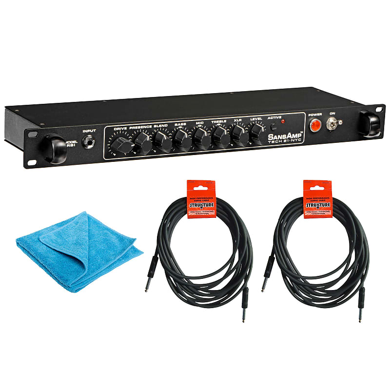 Tech 21 RBI SansAmp 1U Rackmount Bass Preamp Guitar Amplifier | Reverb