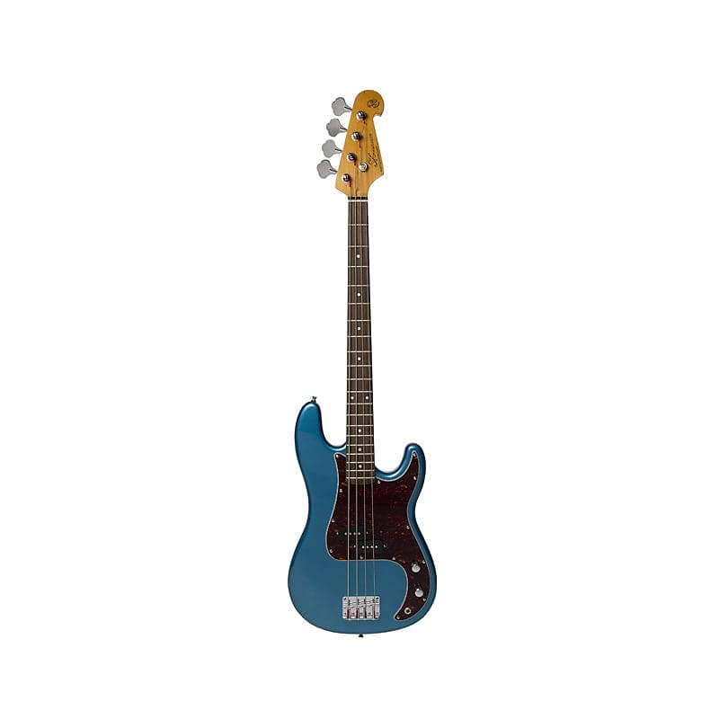 SX Vintage Series Lake Pacific Blue P Style Bass Guitar | Reverb