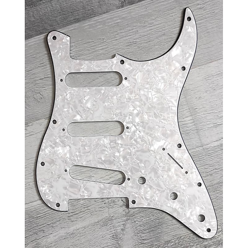 3ply 11holes White pearl Pickguard for Stratocaster after 72, | Reverb