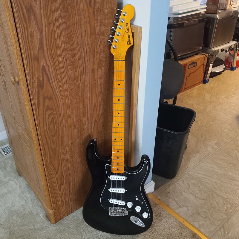 GFS Gilmour Replica Strat Partscaster 2022 Black | Reverb