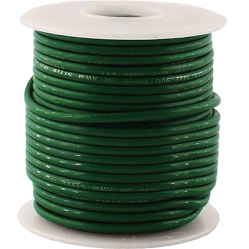 50 Foot Gauge Stranded Copper Wire, 600V, Green | Reverb