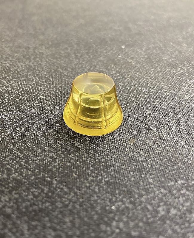 1960’s DeArmond Silvertone Harmony Amber Small D Shaft Knob | Reverb