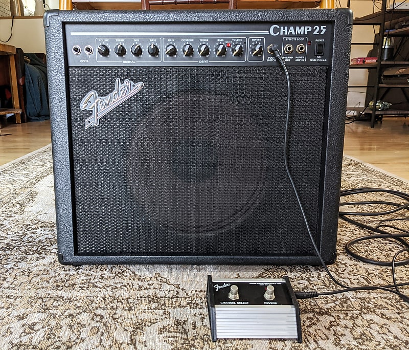 Fender Champ 25 2-Channel 25-Watt 1x12" Hybrid Tube Guitar | Reverb