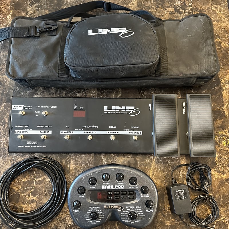 Line 6 Bass POD with Floor Board and bag | Reverb