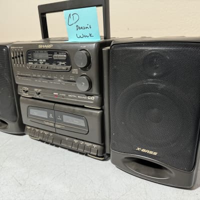 Sharp GX-CD555 Boombox Ghetto Blasters Vintage Audio Cassette | Reverb