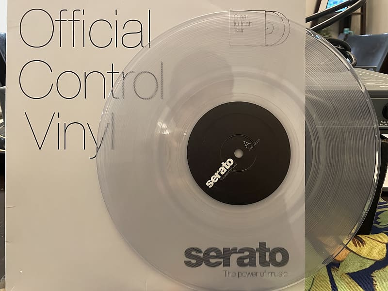 Serato Vinyl 10" Clear Time Code Turntable DVS Record Single | Reverb