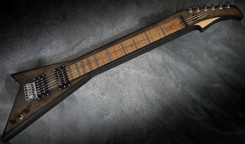 Hand Made V Lap Steel Satin Relic Finish USA | Reverb