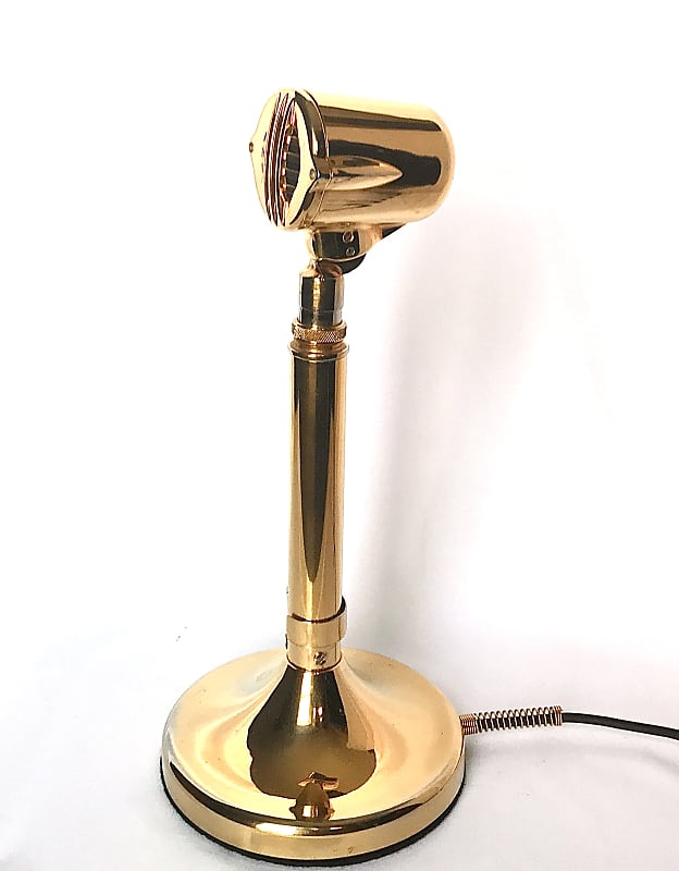 RARE Vintage Astatic GOLD 10-C HiZ Ceramic Microphone with | Reverb