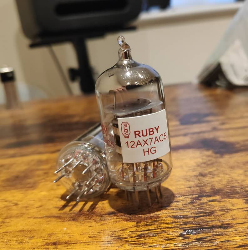 Ruby Tubes ECC83S / 12AX7 (AC5 HG) Guitar Preamp Valve | Reverb