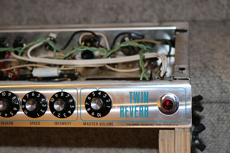 Vintage 1970s Fender Twin Reverb Tube Amp Chassis Project | Reverb