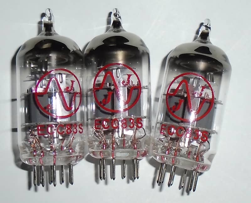Three (3) JJ ECC83-S Pre-Amp Vacuum Tubes New Open Box | Reverb