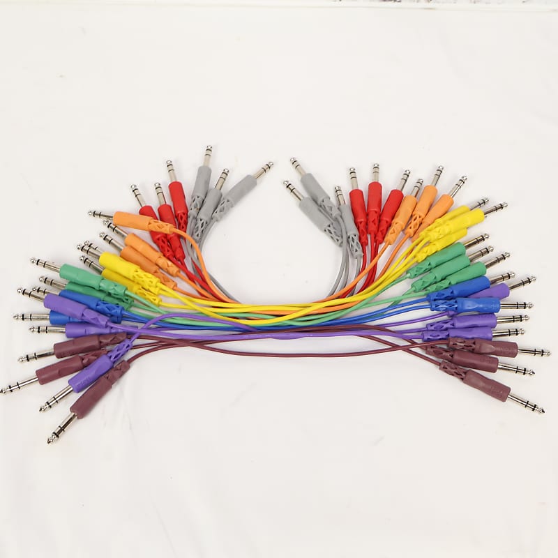 Lot of 23 Hosa CPP845 Patchbay Cables, 1/4" | Reverb
