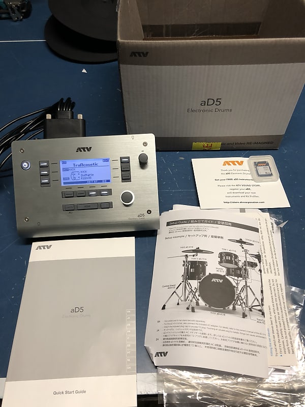 ATV aD5 Electric Drum Module 2000s Silver | Reverb
