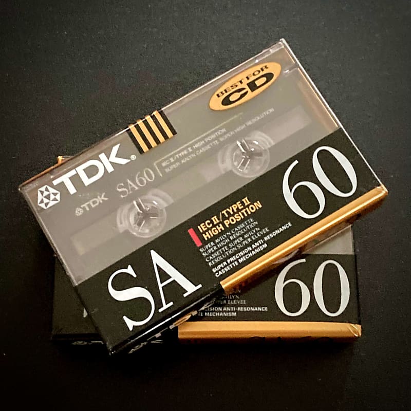 2 PACK: TDK SA 60 Type II Cassette Tapes | Reverb