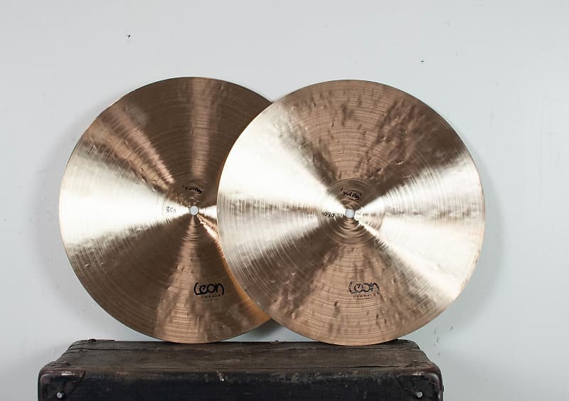 Leon 14" Swing Hi Hat Cymbals 850g 1070g | Reverb