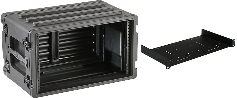 SKB 1SKB-R6S Roto-Molded Shallow 6U Rack Case Bundle with | Reverb