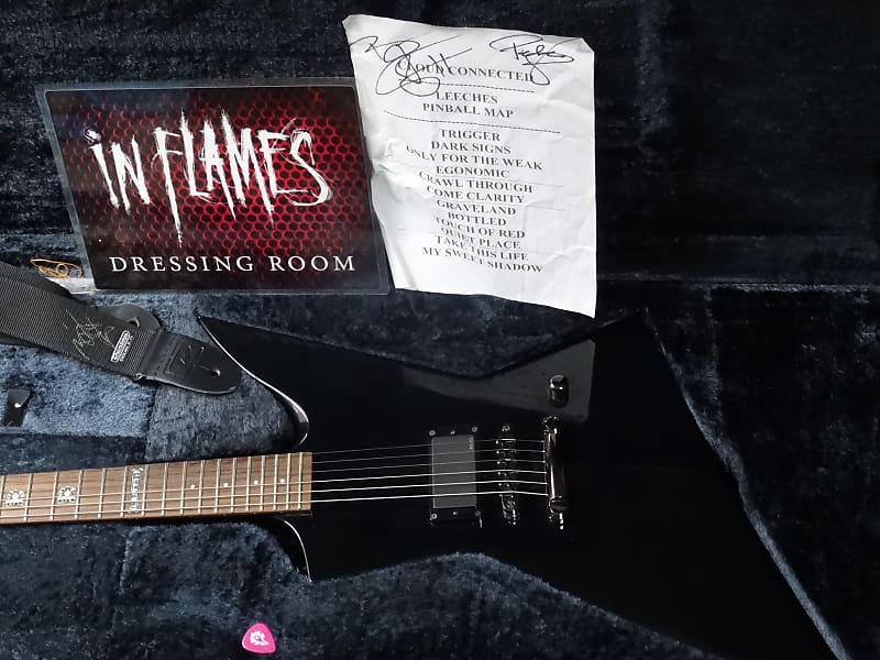 ESP EX Jesper Stromblad In Flames Explorer Reverse Headstock | Reverb