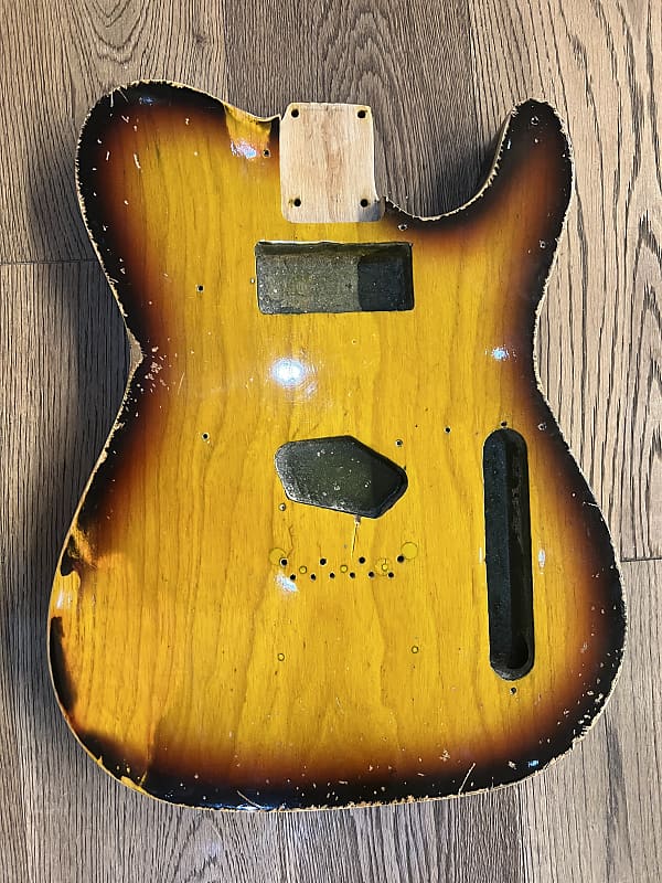 1-piece lightweight Premium ash Telecaster body - relic nitro | Reverb