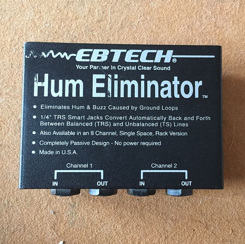 Ebtech HE-2 Dual-Channel Hum Eliminator | Reverb UK
