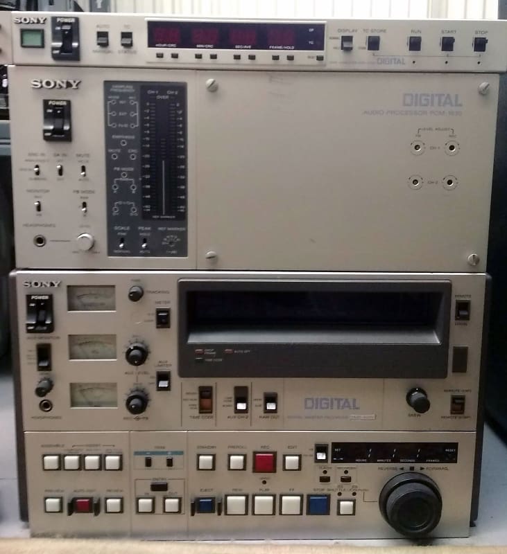 Sony PCM1630 + DMR4000 + DTA2000 Digital Recorder | Reverb