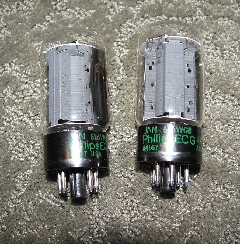 NOS Philips JAN 6L6WGB Matched Pair 5881 | Reverb