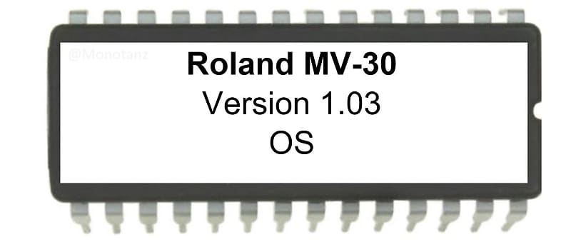 Roland MV-30 - Version 1.03 Firmware Upgrade Update Rom OS | Reverb UK