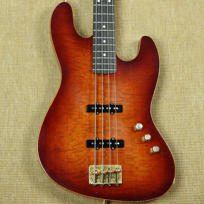 Schecter USA Custom Jazz Bass - Lacewood and Ebony | Reverb Canada