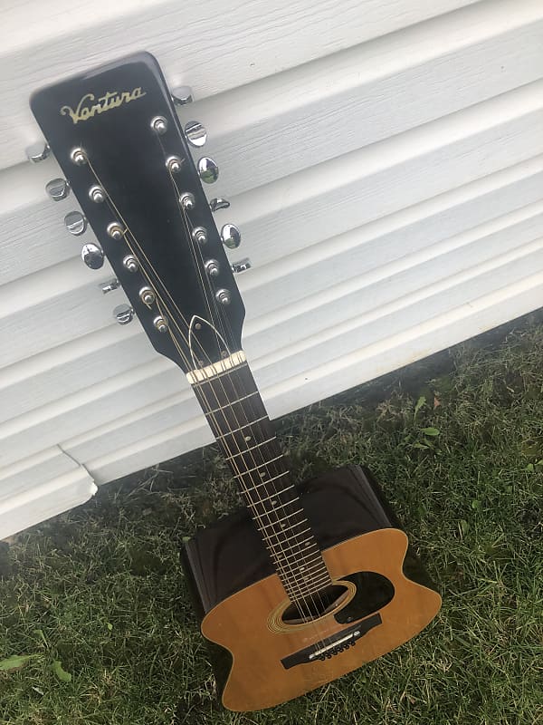 1980s Ventura Bruno V-17 12 String Acoustic Guitar | Reverb