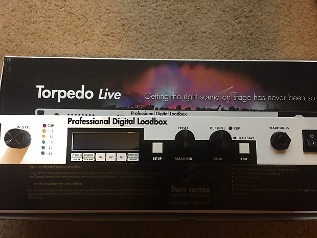 Two Notes Torpedo Live Loadbox Cabinet Simulator 2016 White | Reverb