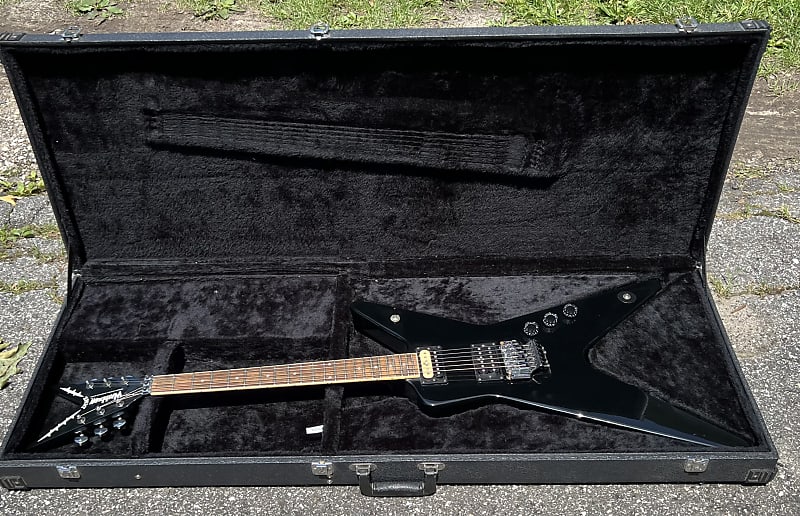 1997 Washburn Dimebag Darrell Signature 333 Blackjack W/OHSC | Reverb