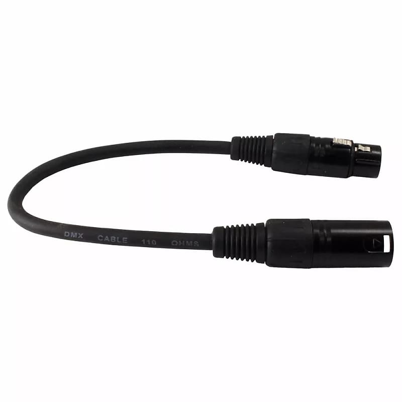 10 Pack 1 Foot Ft 3 Pin Xlr Male To Female Dmx 512 Light | Reverb