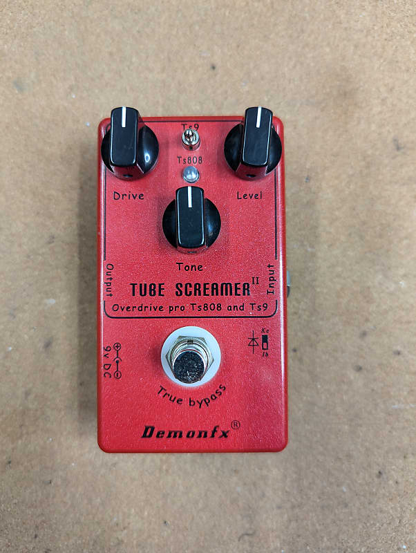 Demon FX TS Red II Overdrive Tube Screamer clone - Red | Reverb