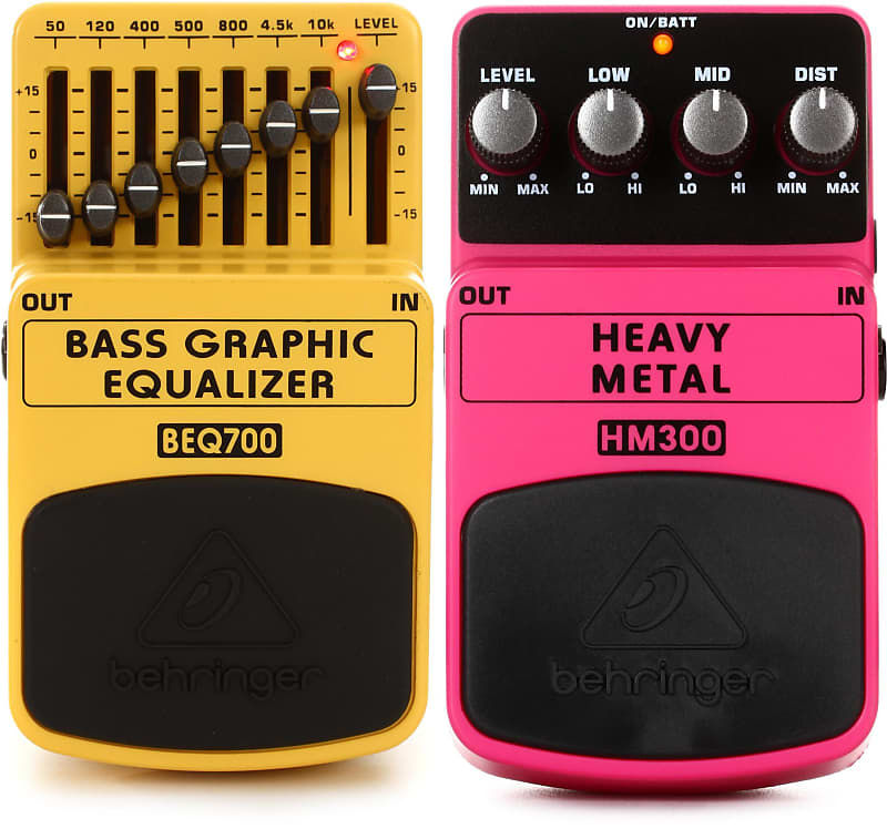 Behringer BEQ700 Bass Graphic Equalizer Pedal Bundle with | Reverb