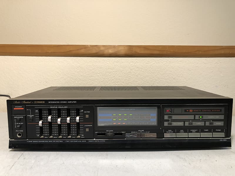 Fisher CA-283 Amplifier HiFi Stereo Integrated Vintage Phono | Reverb