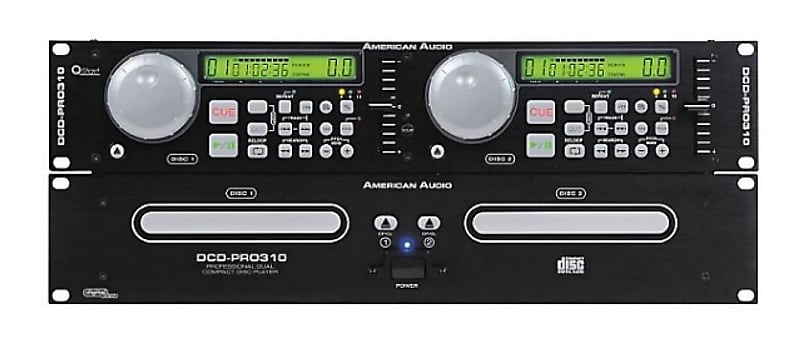 American Audio DCD-Pro 310 Dual DJ 2U Rackmount MP3 CD Player | Reverb
