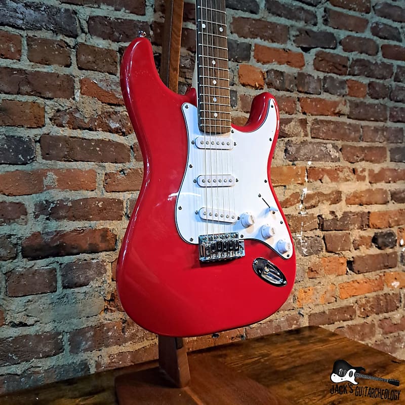 S-Style Partscaster Electric Guitar (Fiesta Red) | Reverb Australia
