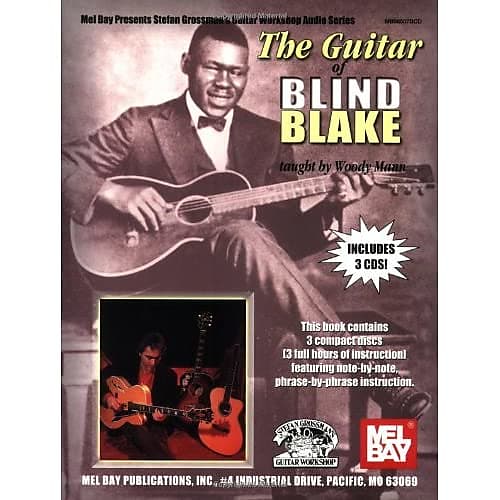 Mel Bay The Guitar of Blind Blake (Grossman Audio) Woody Mann | Reverb