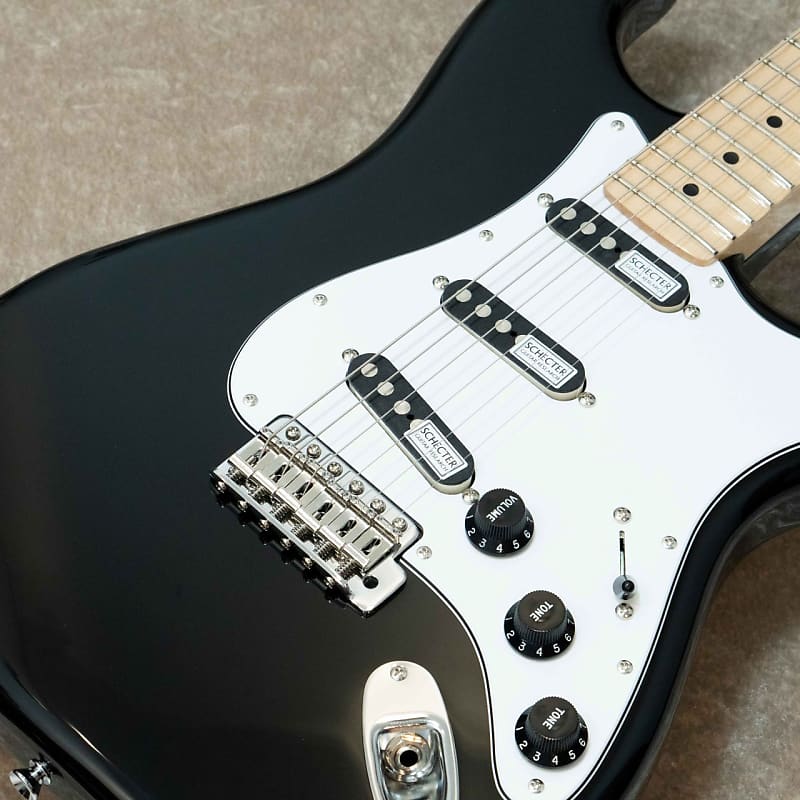 Schecter PS-ST-DH-SC "Scalloped Fingerboard" -Black- S2301040 | Reverb