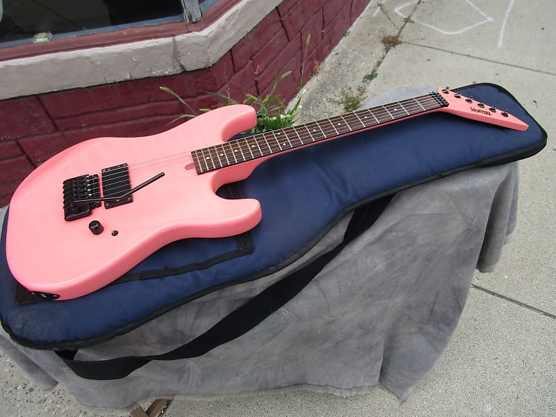 Schecter Strategy 1979 early 80's model Shocking PINK no sn# | Reverb