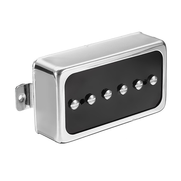 NEW P94 Alnico V Pickups Set Humbucker Sized P90 Chrome Black | Reverb