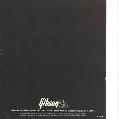 Gibson Mandolin Series Brochure 1975 | Reverb