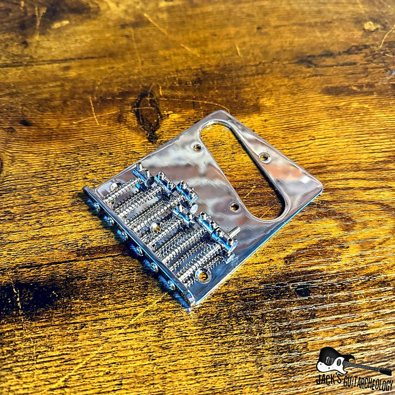 Economy Modern 6-Saddle T-Style Bridge (2000s - Chrome) | Reverb