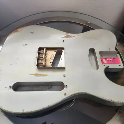 Fender Telecaster Body 2023 Inca Silver Aged Nitrocellulose | Reverb