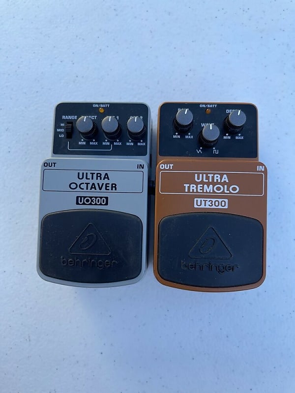 Behringer UO300 Ultra Octaver + UT300 Ultra Tremolo Guitar | Reverb